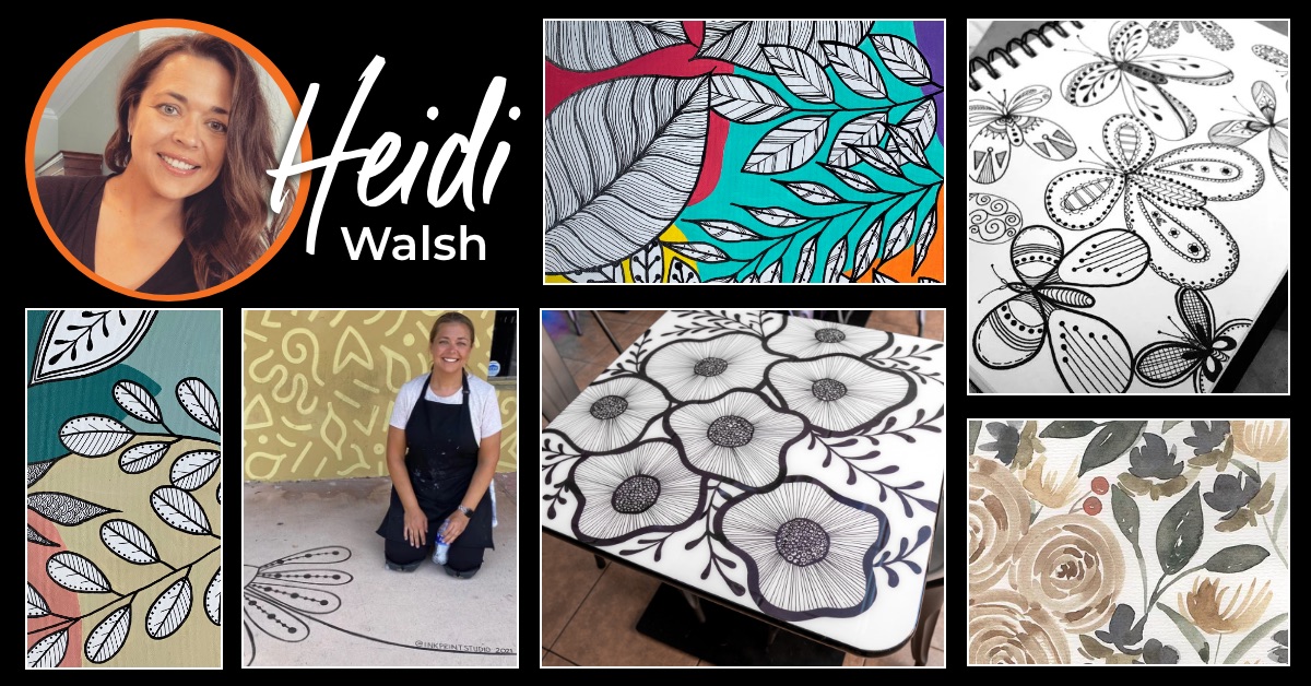 Meet our featured artist Heidi Walsh. Her table art is on display at ...