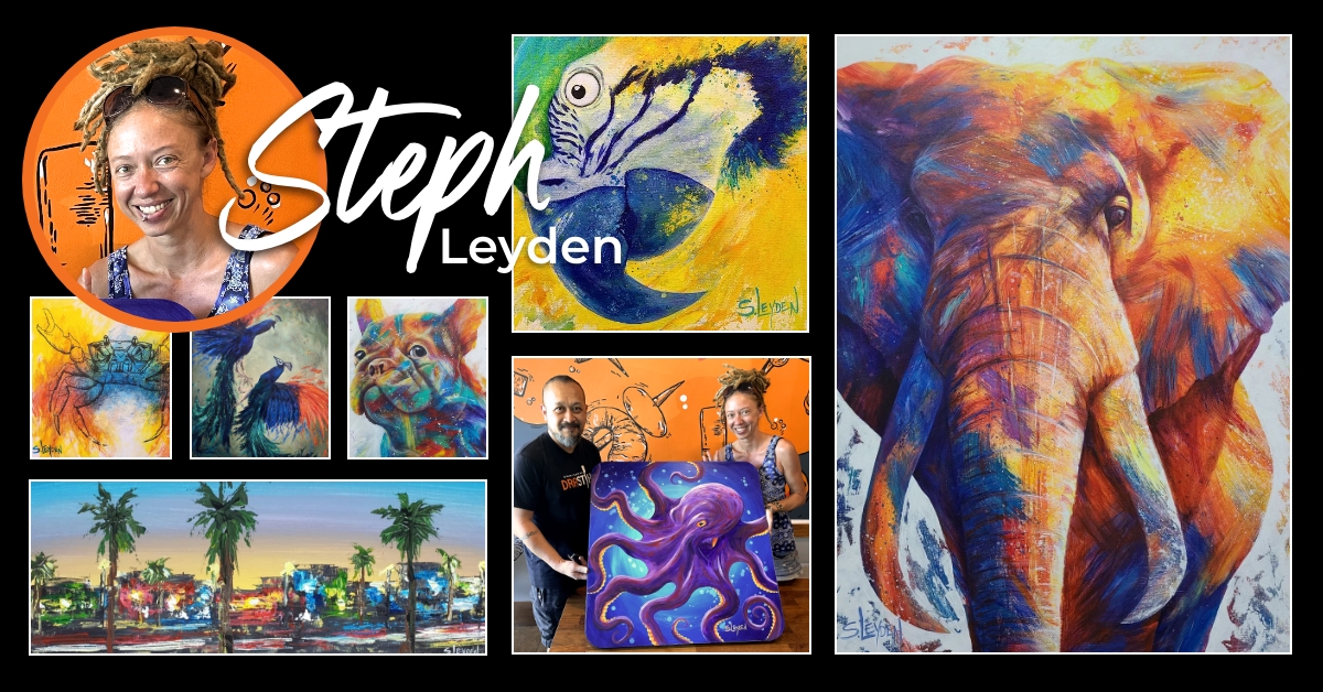 Steph Leyden | Meet our featured artist Steph Leyden. Her table art is ...